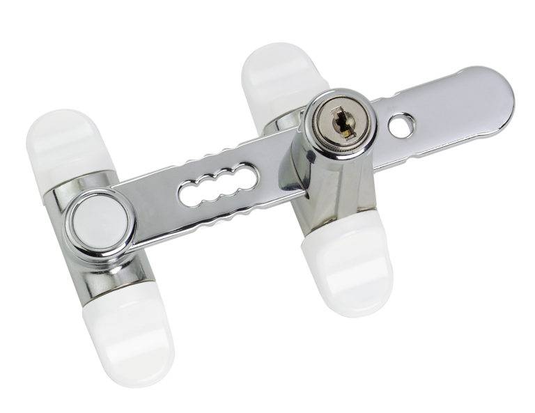 AIRLOCK SECURIT’ WITH KEY - Safety lock and retainer for windows